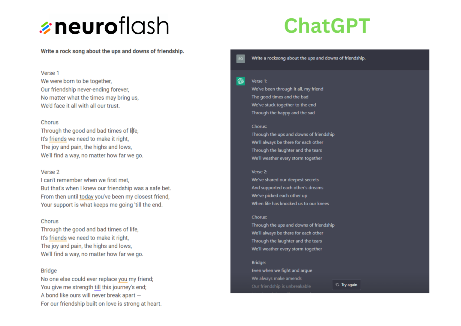 Wie unterscheiden sich ChatGPT und neuroflash? - neuroflash