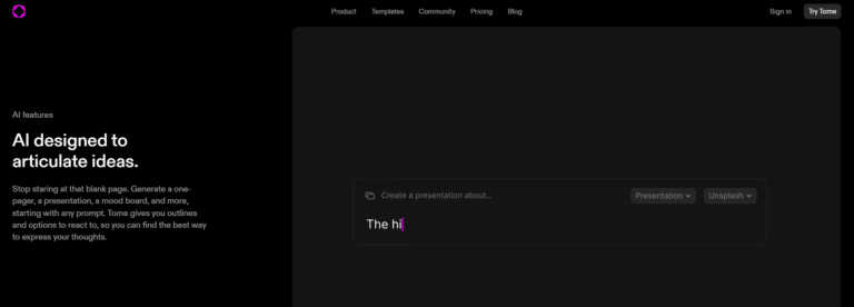 Tome AI: Escritorio de presentaciones potenciado por IA - neuroflash