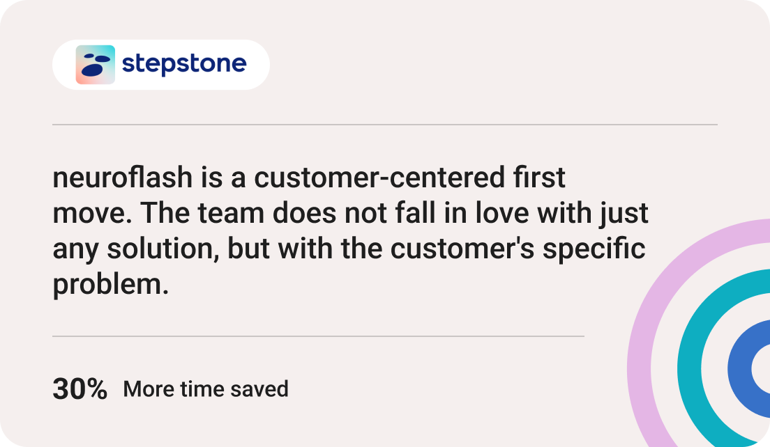 Stepstone Case Study - neuroflash