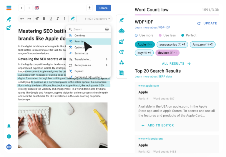 Free AI Rewording Tool - neuroflash
